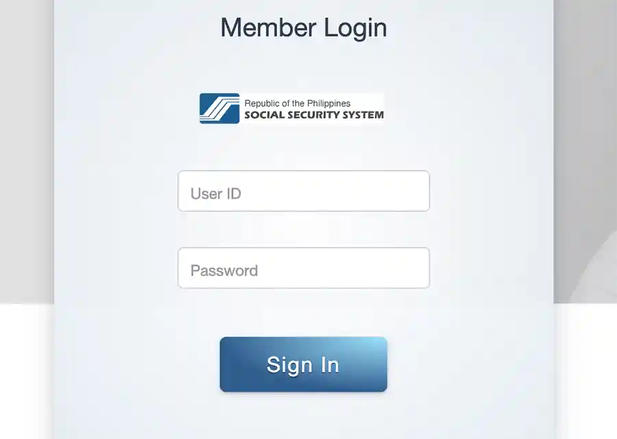 Sss Member Login Https member sss gov ph